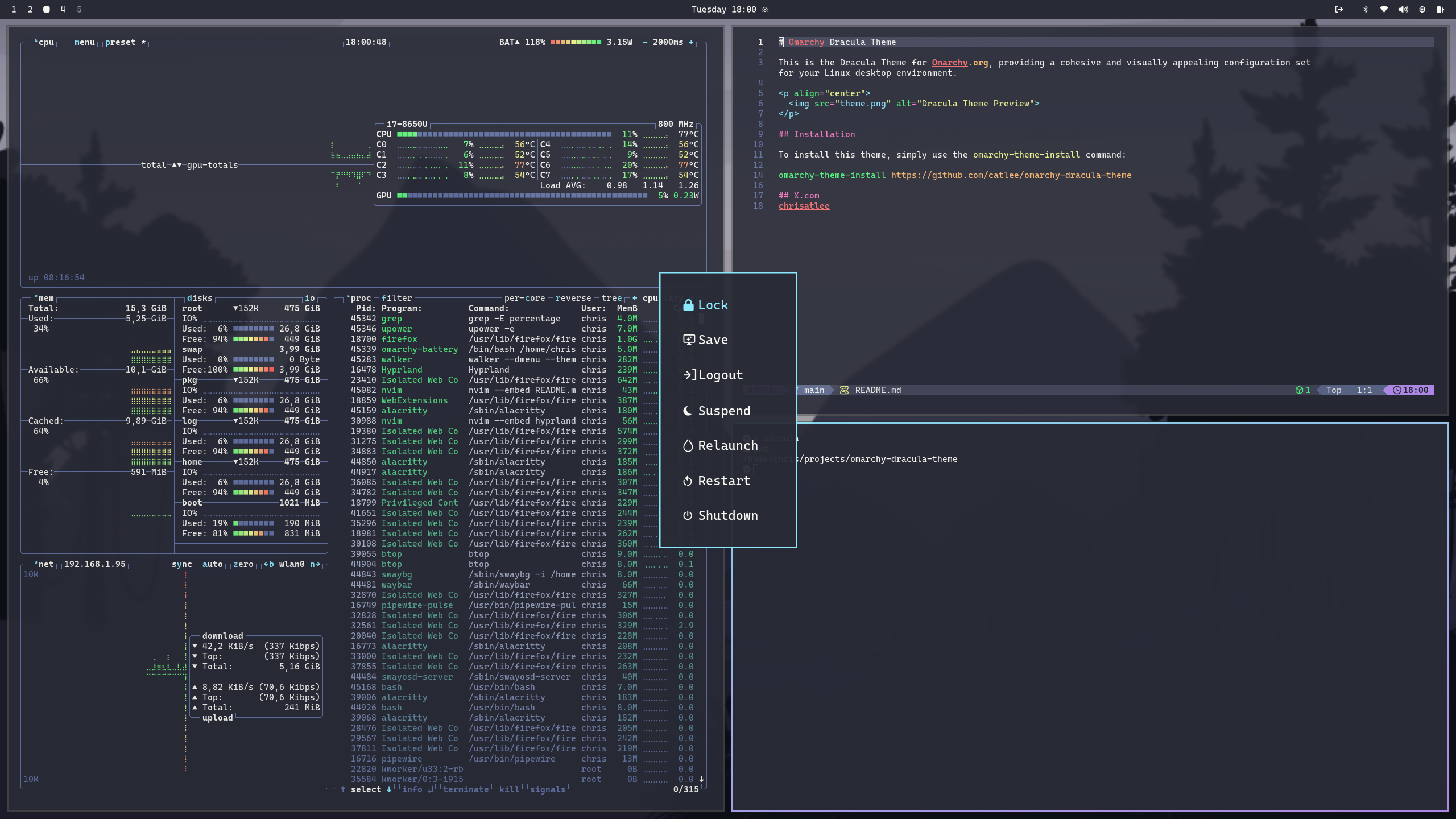 Extra themes · The Omarchy Manual · DHH