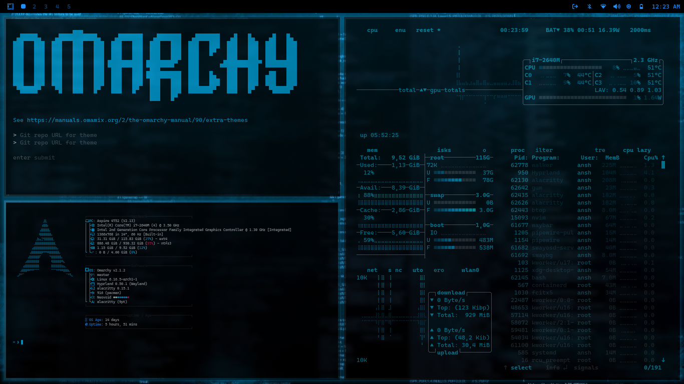 Extra themes · The Omarchy Manual · DHH