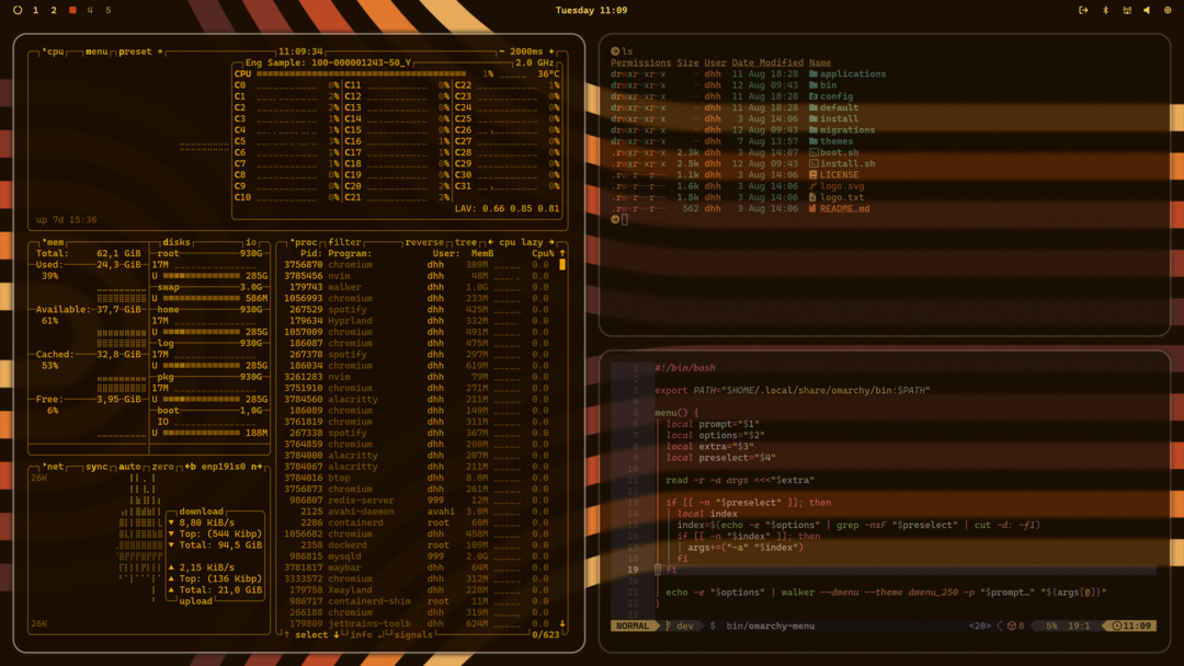 Extra themes · The Omarchy Manual · DHH